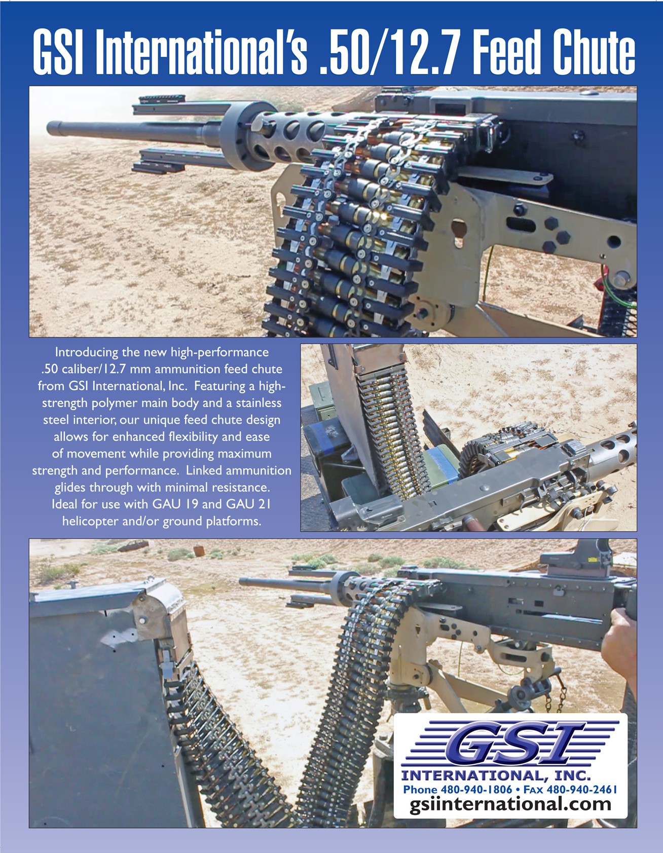Ammunition Feed Chute | GSI International at GSI International